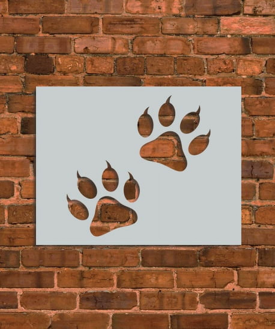 Grizzly Bear Paws Stencil - Walmart.com