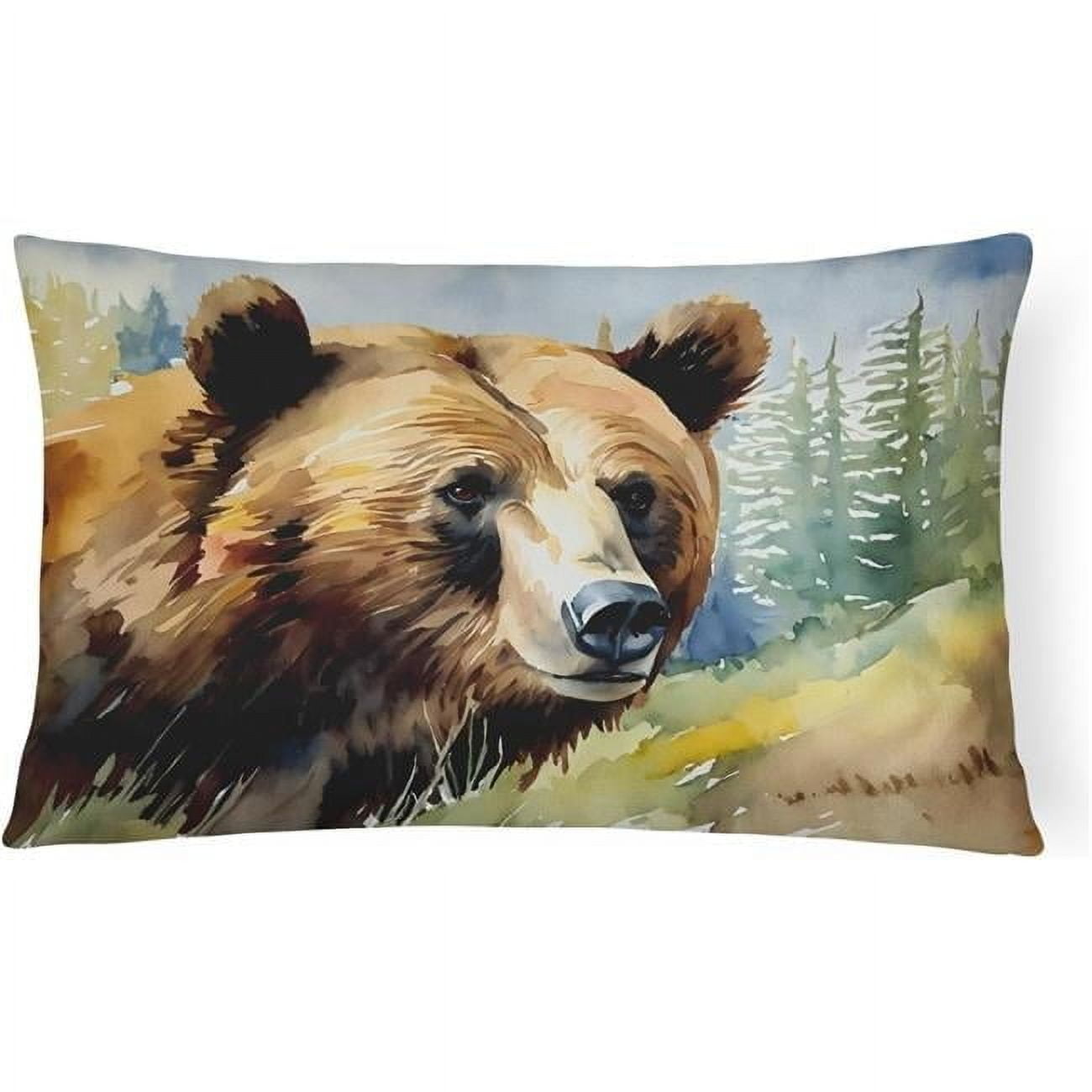 Grizzly Bear Throw Pillow 12 in x 16 in - Walmart.com