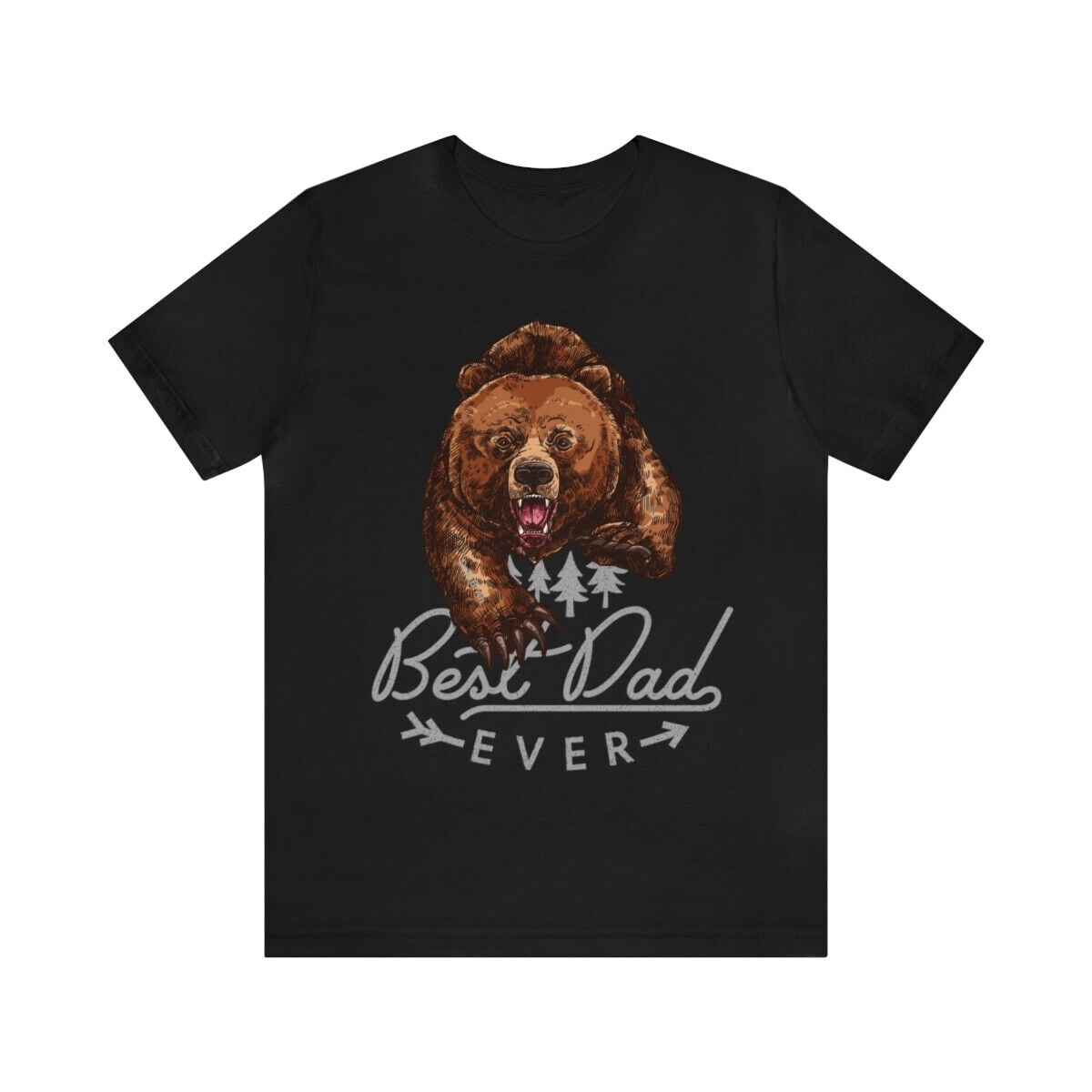 Grizzly Best Dad Ever Father's Day Unisex Jersey Short Sleeve Graphic ...