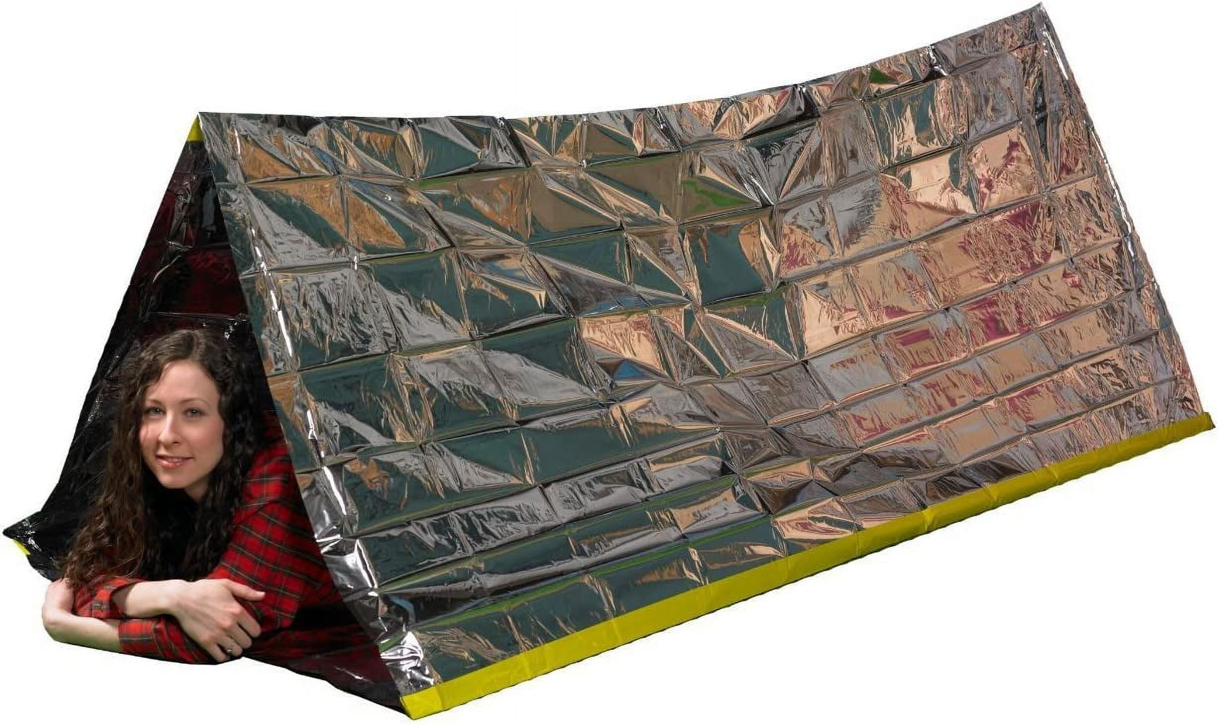 Grizzly Gear Emergency Thermal Tent | 2-Person Mylar Survival Shelter ...