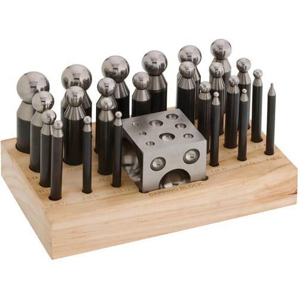 Grizzly Industrial T24244 Dapping Punch with Block - 24 pc. - Walmart.com