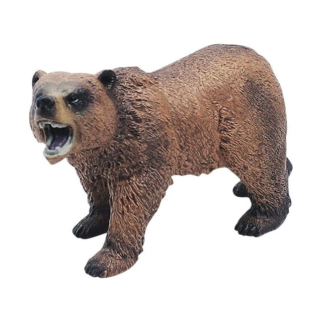 Grizzlys Model Solid Brown Bear Standing Posture Female Bear Cub Cub ...