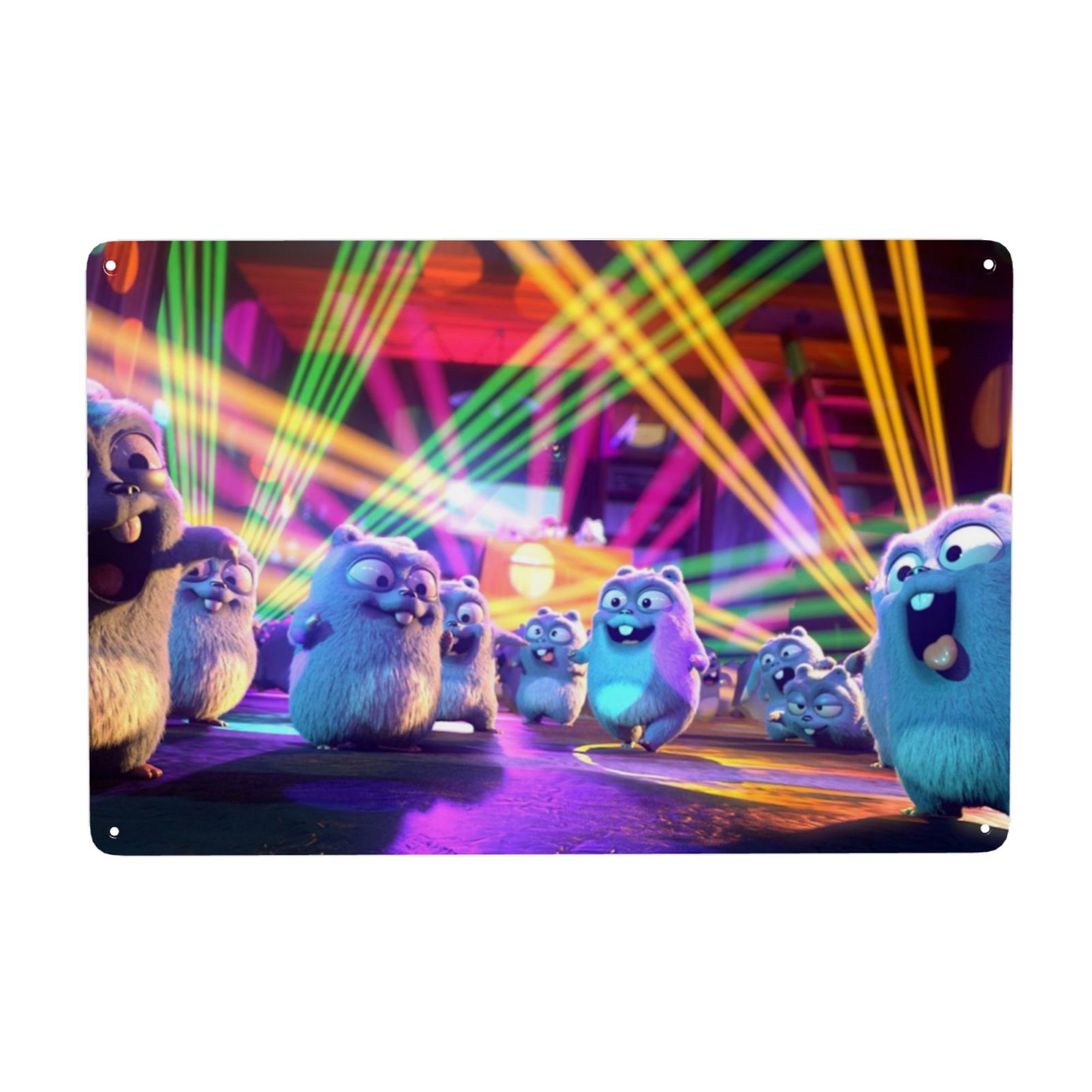 Grizzy And the Lemmings Cartoon Metal Tin Sign Decoration Wall Art Gift ...