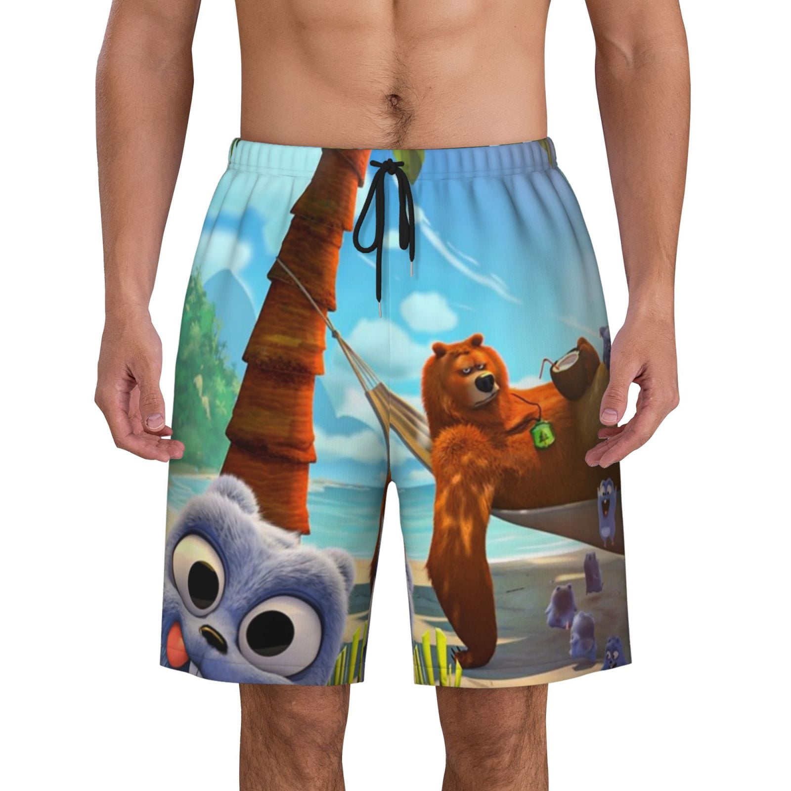 Grizzy And The Lemmings Boys Swim Trunks Quick Dry Swim Shorts Kids ...