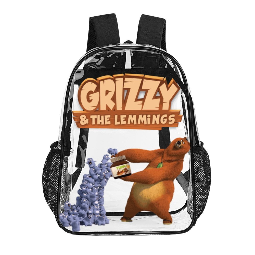 Grizzy And The Lemmings Clear Backpack See Through Backpack Heavy Duty ...