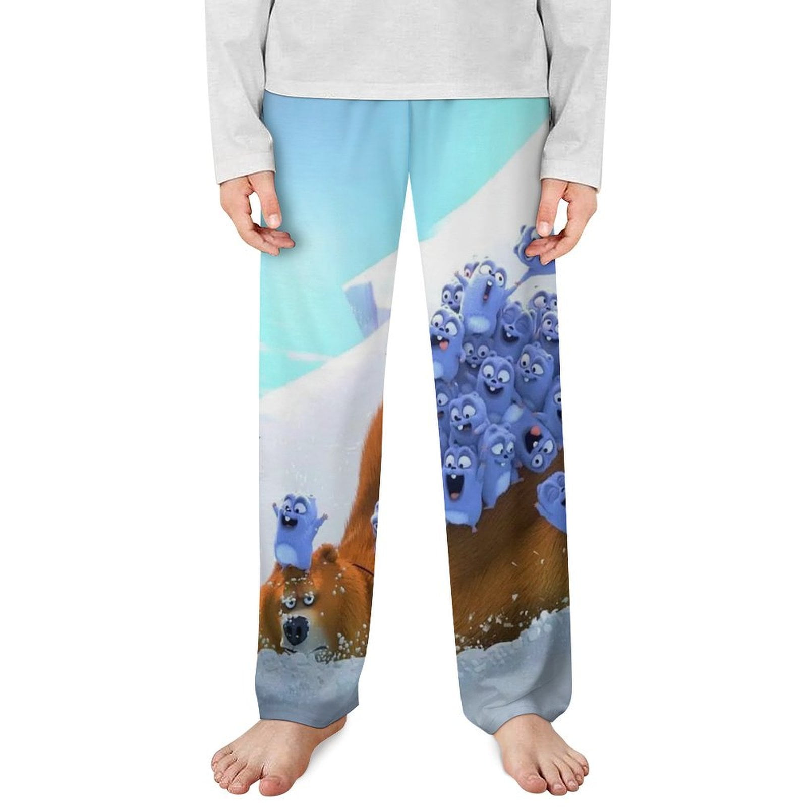 Grizzy And The Lemmings Comfy Pajamas For Kids Cozy Lounge Straight Leg ...