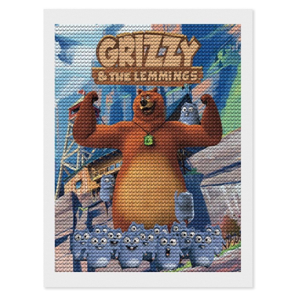 Grizzy And The Lemmings Diamond Art Kits for Adults 5D Diamond Art Kit ...