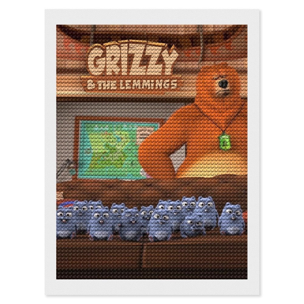 Grizzy And The Lemmings Diamond Art Kits for Adults 5D Diamond Art Kit ...