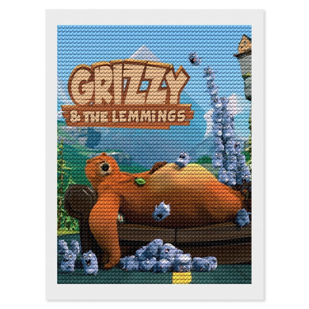 Grizzy And The Lemmings Diamond Art Kits for Adults 5D Diamond Art Kit ...