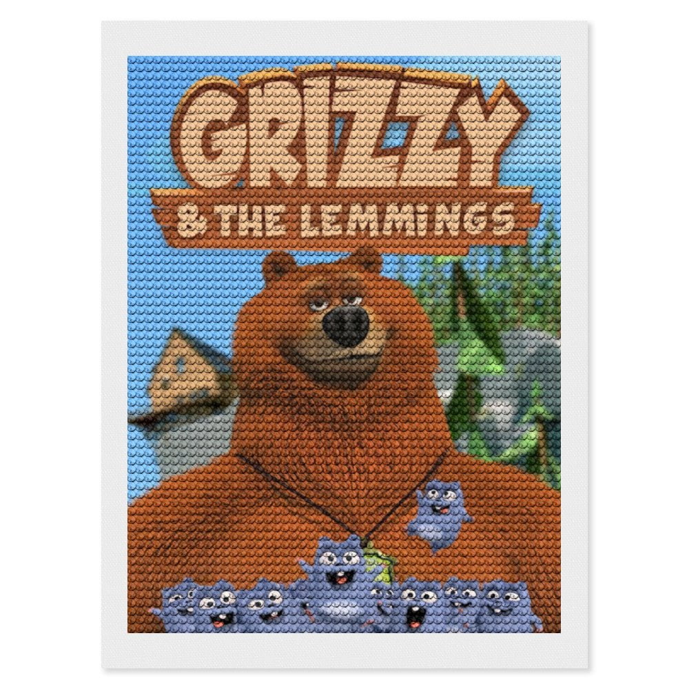 Grizzy And The Lemmings Diamond Art Kits for Adults 5D Diamond Art Kit ...