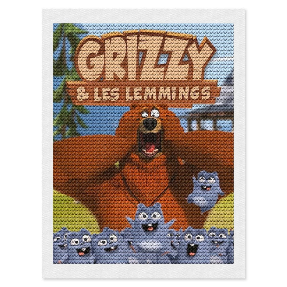 Grizzy And The Lemmings Diamond Art Kits for Adults 5D Diamond Art Kit ...
