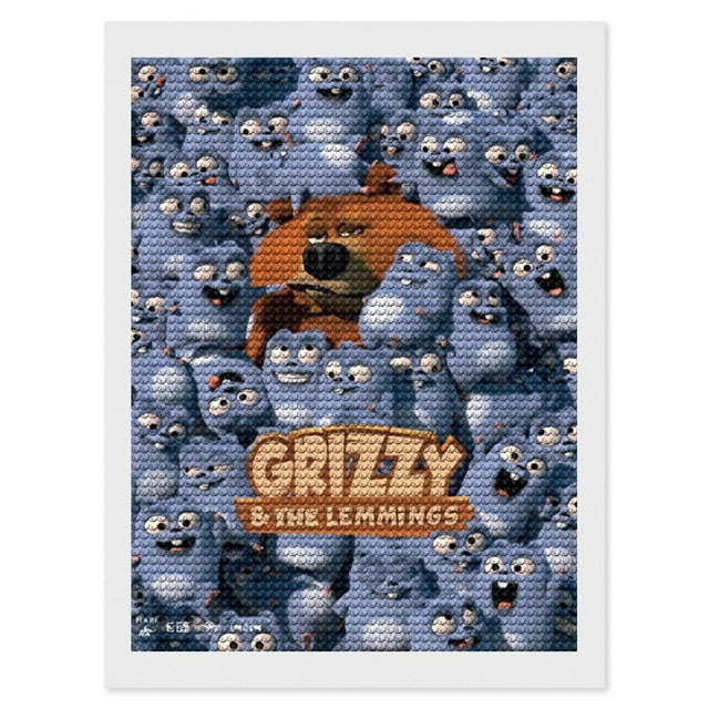 Grizzy And The Lemmings Diamond Art Kits for Adults 5D Diamond Art Kit ...