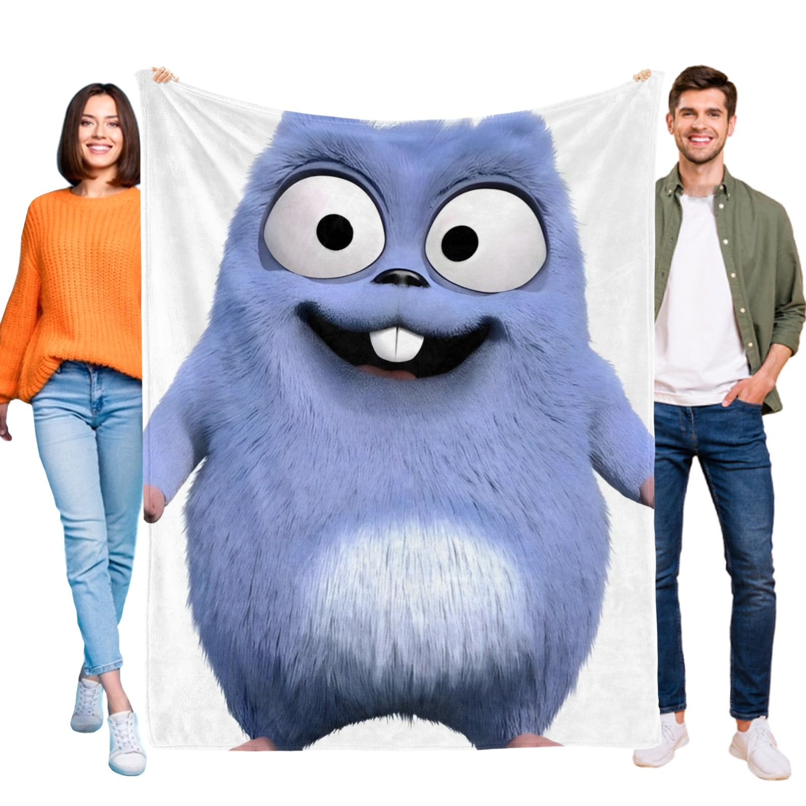 Grizzy And The Lemmings Flannel Blanket 39*59 inch Soft And Comfortable ...