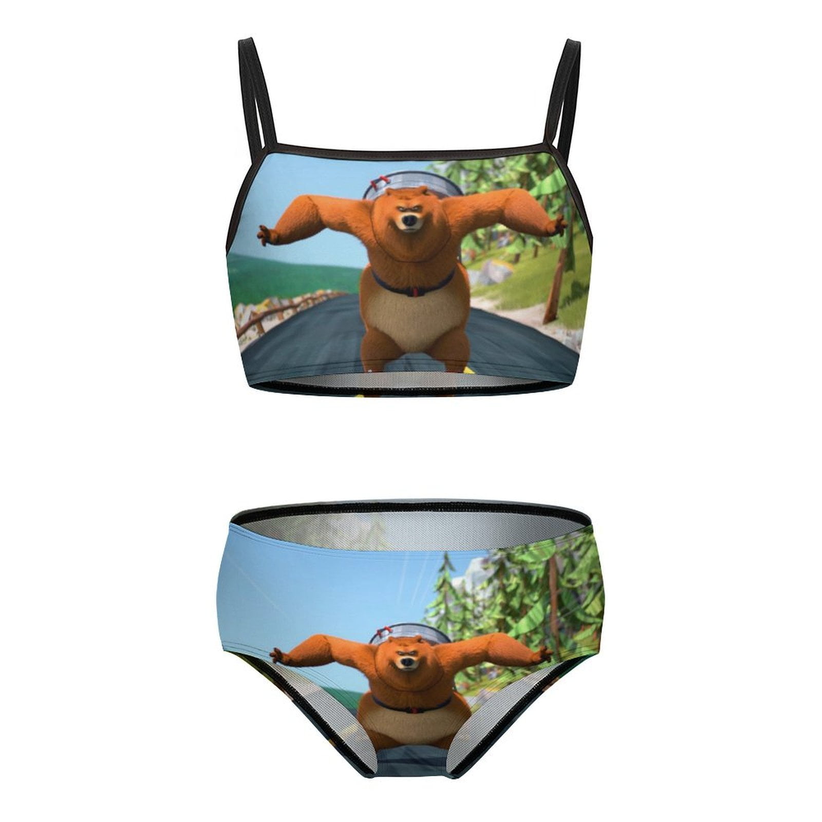 Grizzy And The Lemmings Girls Bikini Swimsuits Two-piece Beach Bathing Suit Swimwear 6-7Y(110cm ...