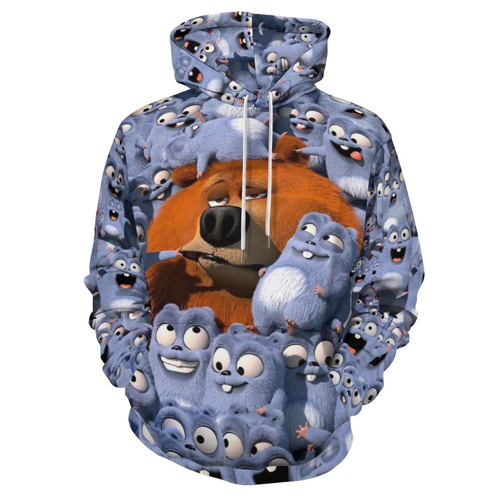 Grizzy And The Lemmings Hoodie 3D Print Pullover Hooded Long Sleeve ...