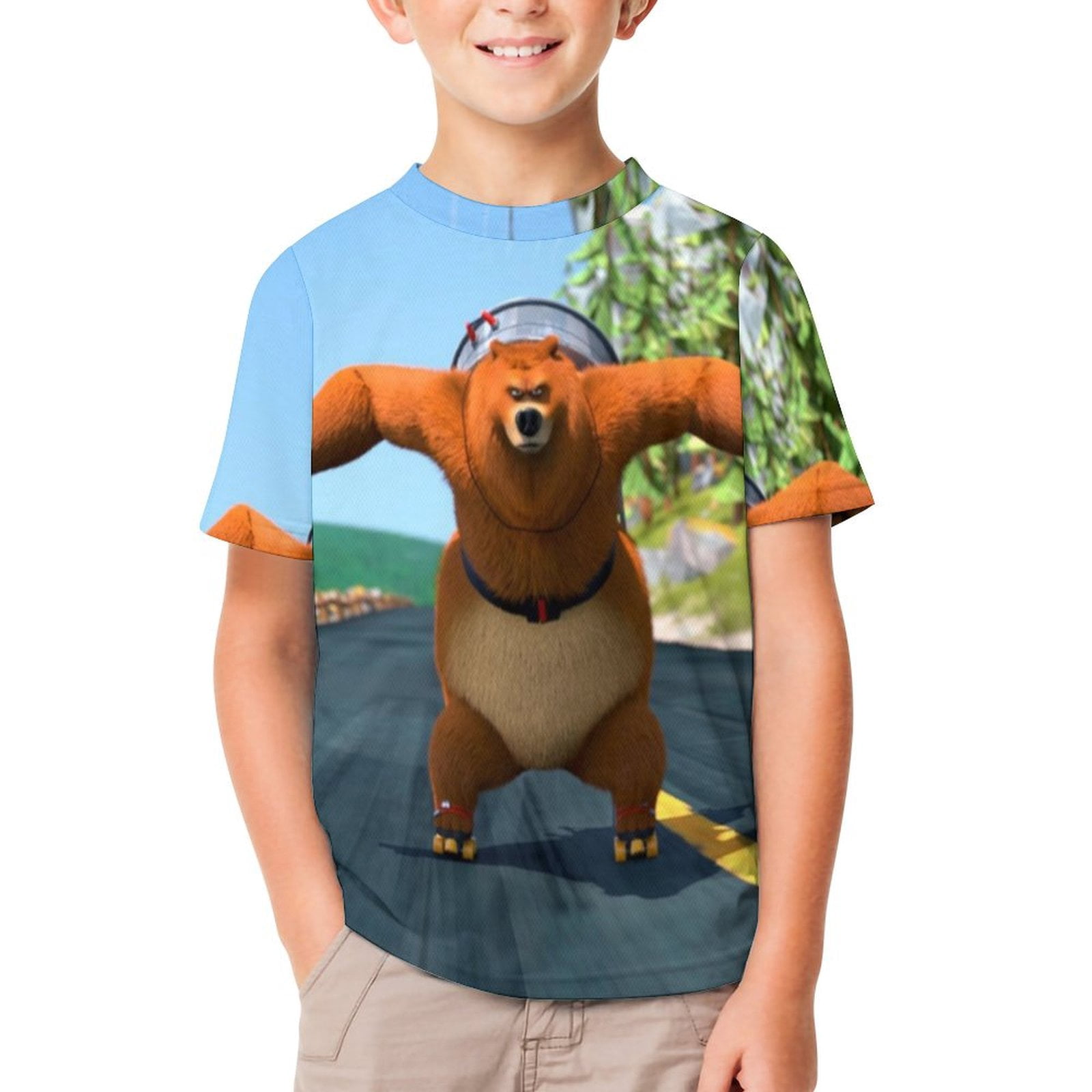 Grizzy And The Lemmings Kid's T-Shirt Short Sleeve T-Shirt Tops Summer ...