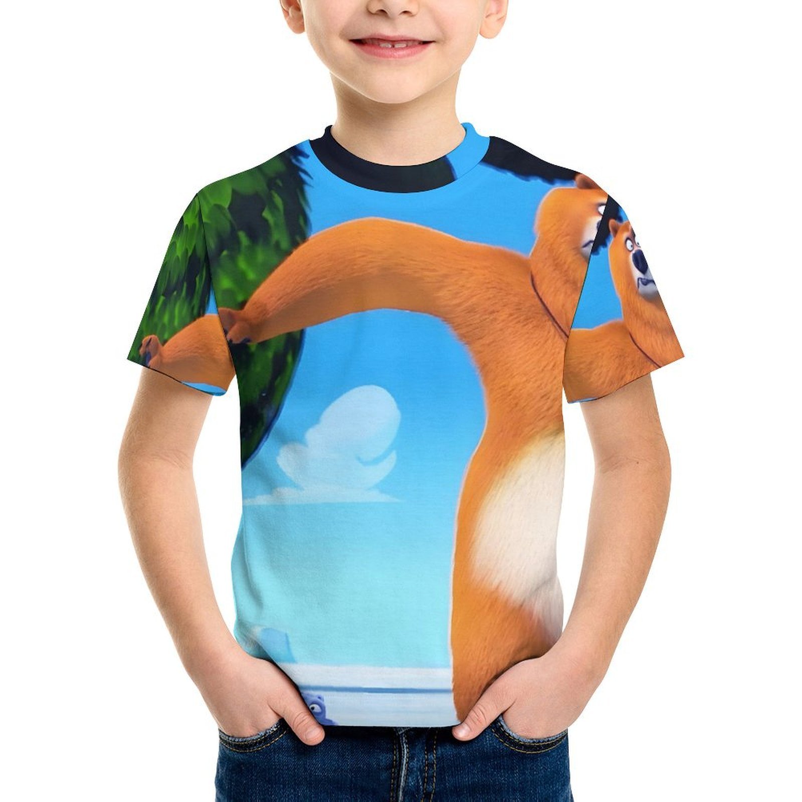 Grizzy And The Lemmings Kids T-Shirt 3d Printed Graphic T-Shirts Boys ...
