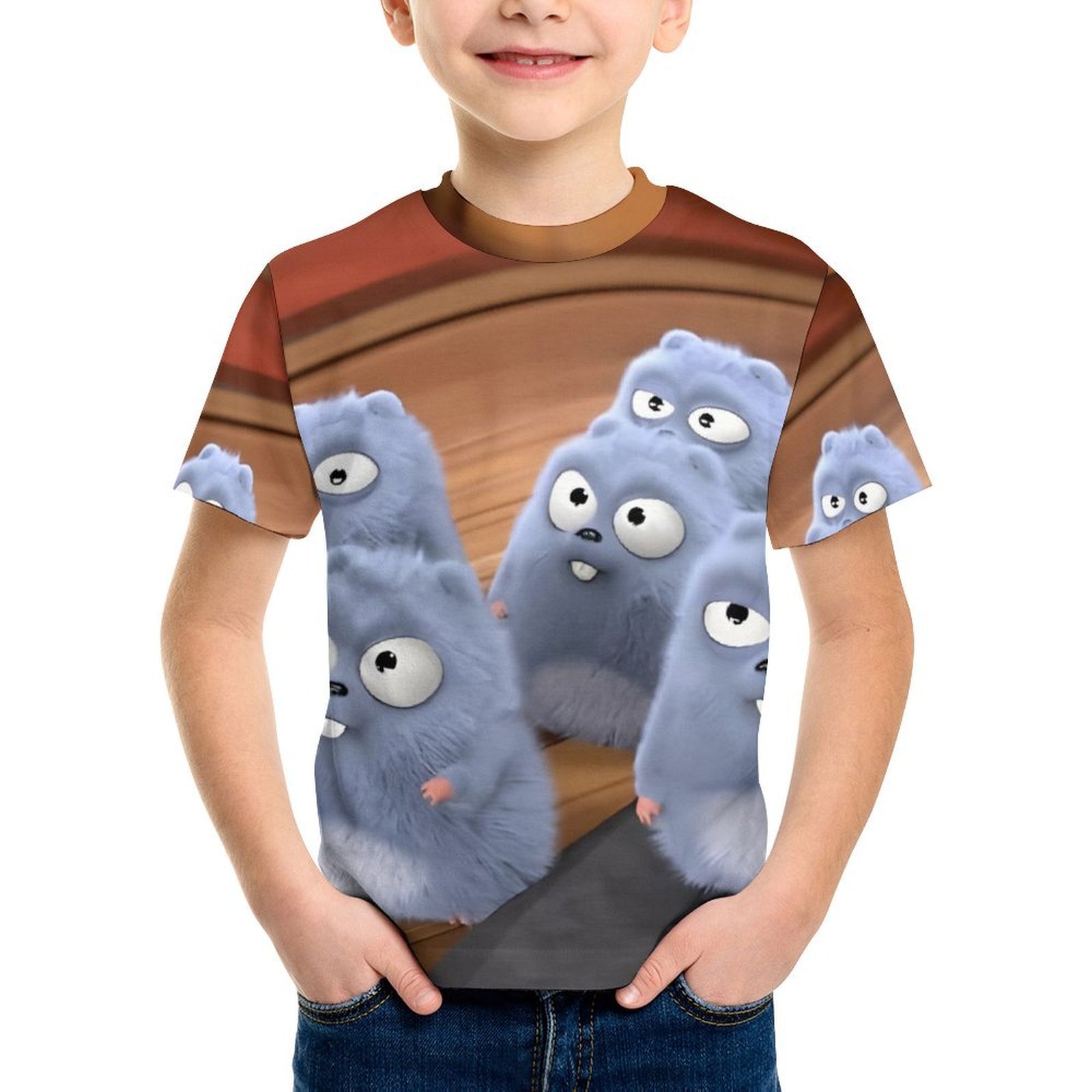 Grizzy And The Lemmings Kids T-Shirt 3d Printed Graphic T-Shirts Boys ...