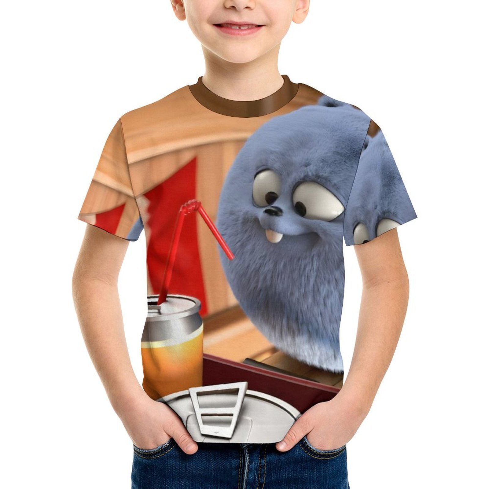 Grizzy And The Lemmings Kids T-Shirt 3d Printed Graphic T-Shirts Boys ...