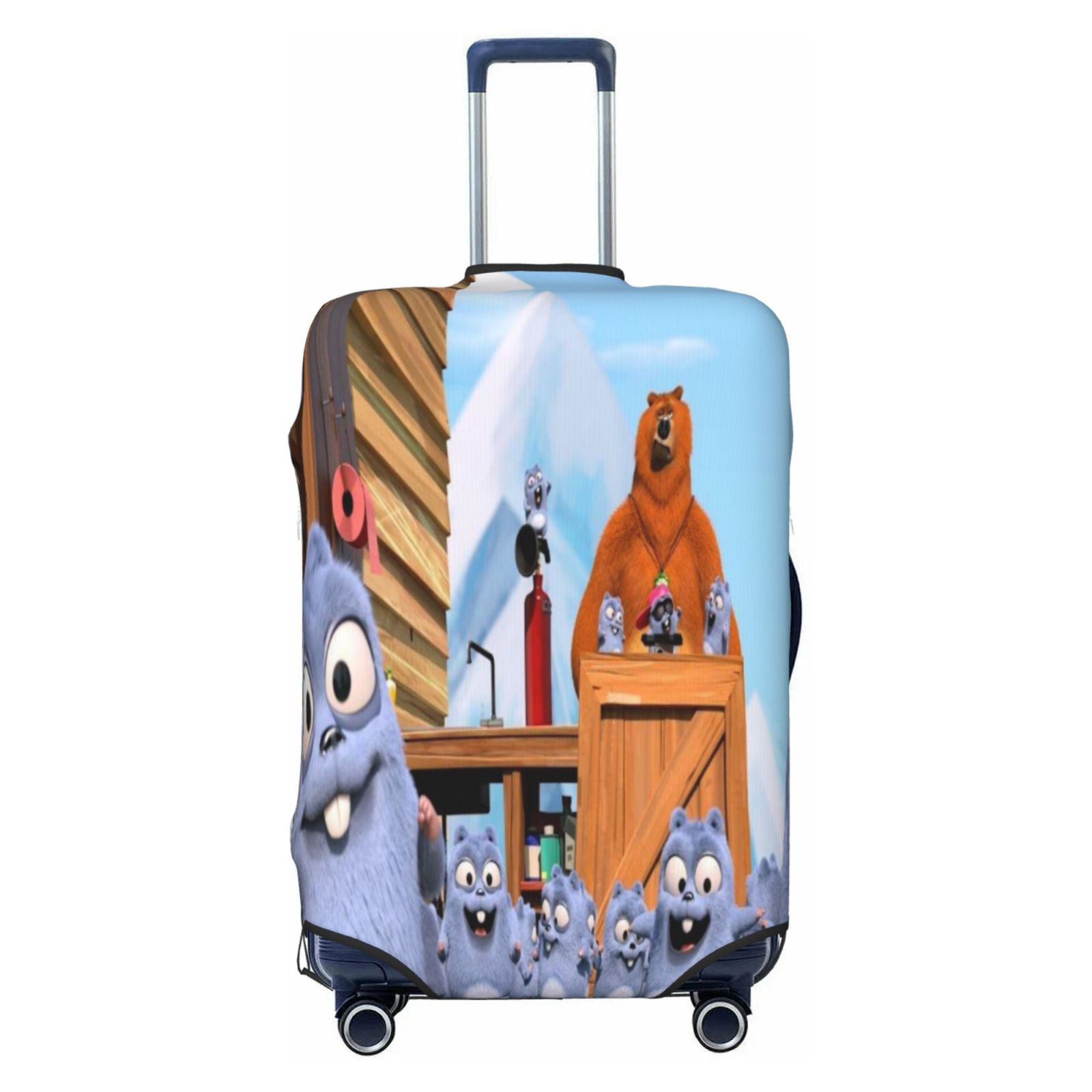 Grizzy and the Lemming Luggage Suitcase Covers Elastic Washable Cartoon ...
