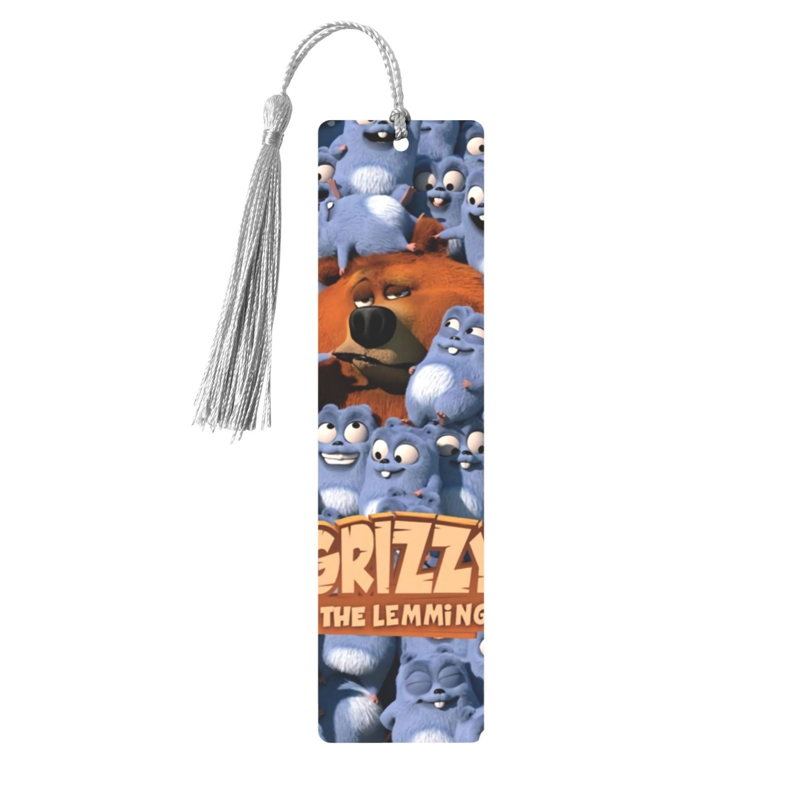 Grizzy And The Lemmings Metal bookmark with tassel, Aluminum alloy ...