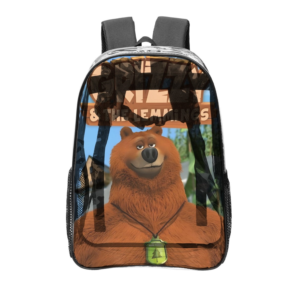 Grizzy And The Lemmings Pattern Transparent Backpack Lightweight And ...