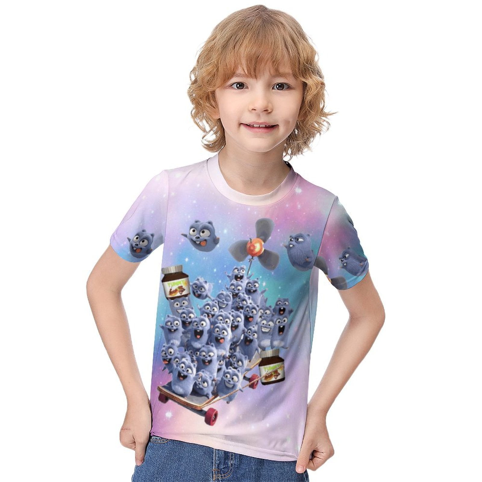 Grizzy And The Lemmings T-shirts for Teen Boys Girls Tee Shirts Soft ...