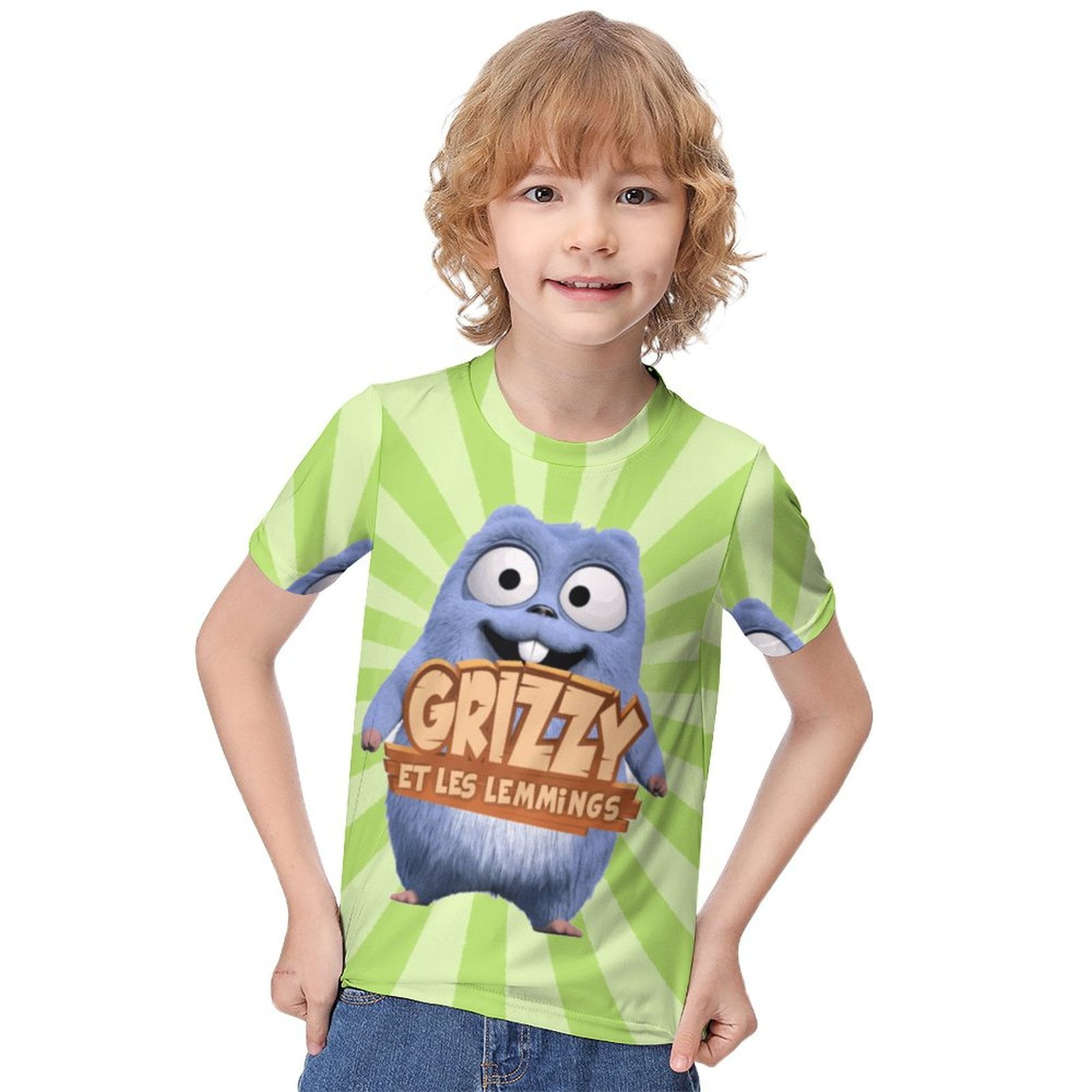 Grizzy And The Lemmings T-shirts for Teen Boys Girls Tee Shirts Soft ...