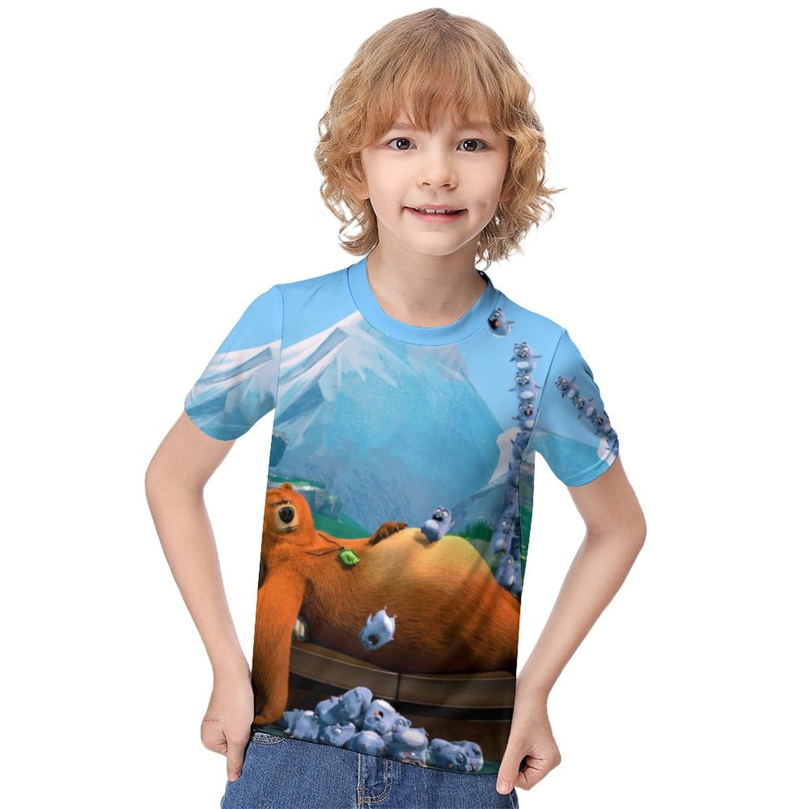 Grizzy And The Lemmings T-shirts for Teen Boys Girls Tee Shirts Soft ...