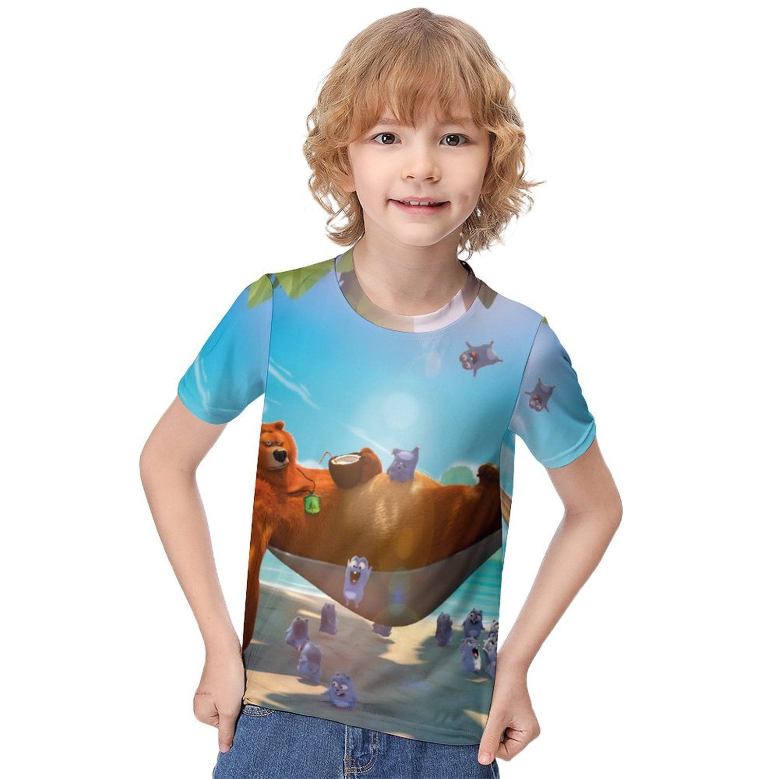 Grizzy And The Lemmings T-shirts for Teen Boys Girls Tee Shirts Soft ...