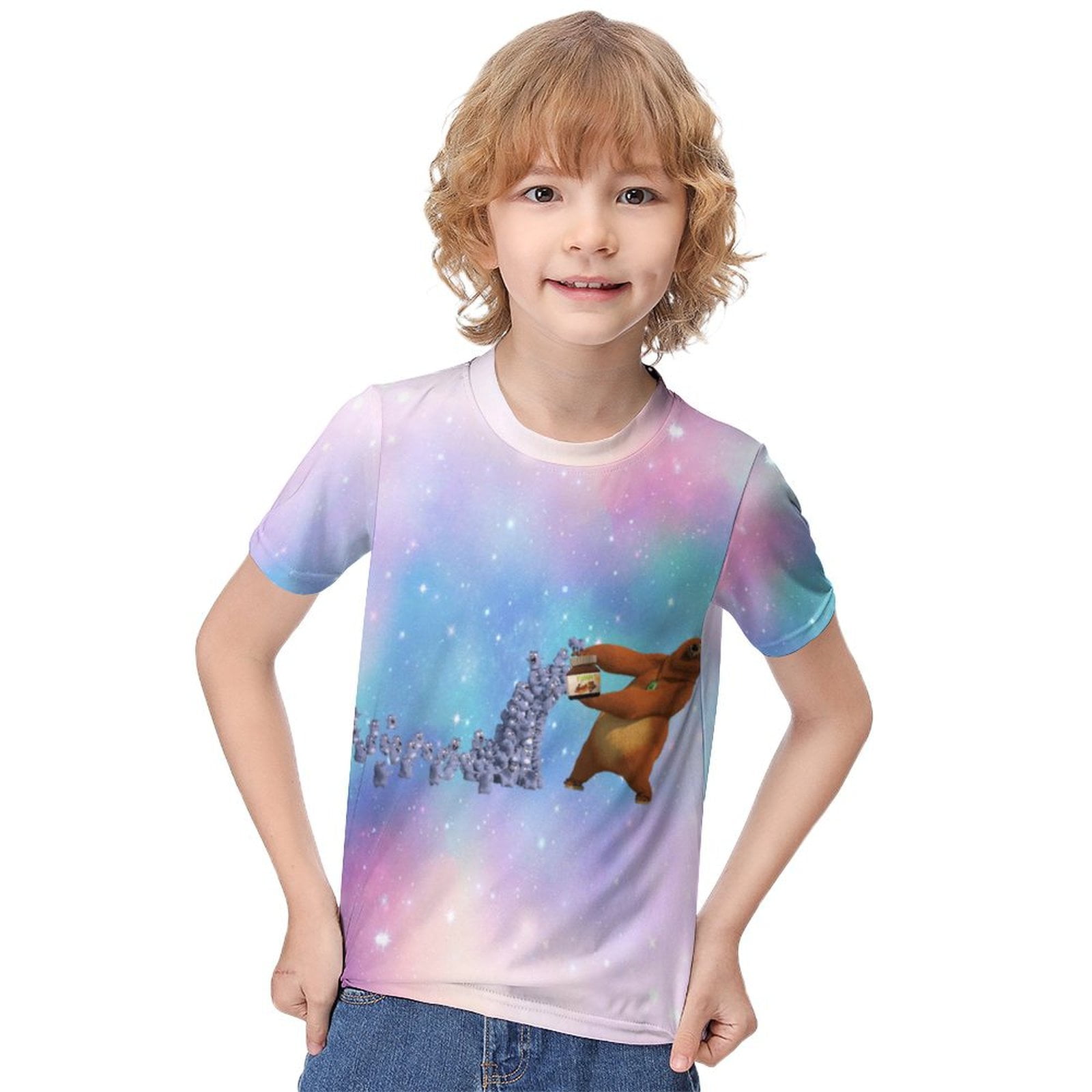 Grizzy And The Lemmings T-shirts for Teen Boys Girls Tee Shirts Soft Summer Tops Blouse Kids ...