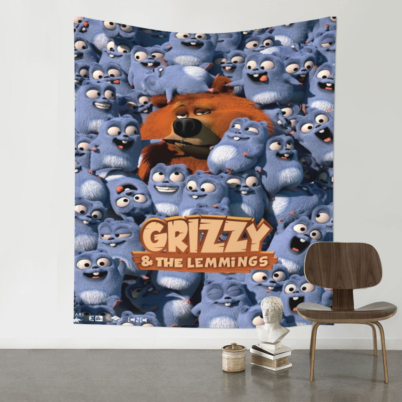 Grizzy And The Lemmings Tapestry Anime Poster Wall Hanging Art Decor ...
