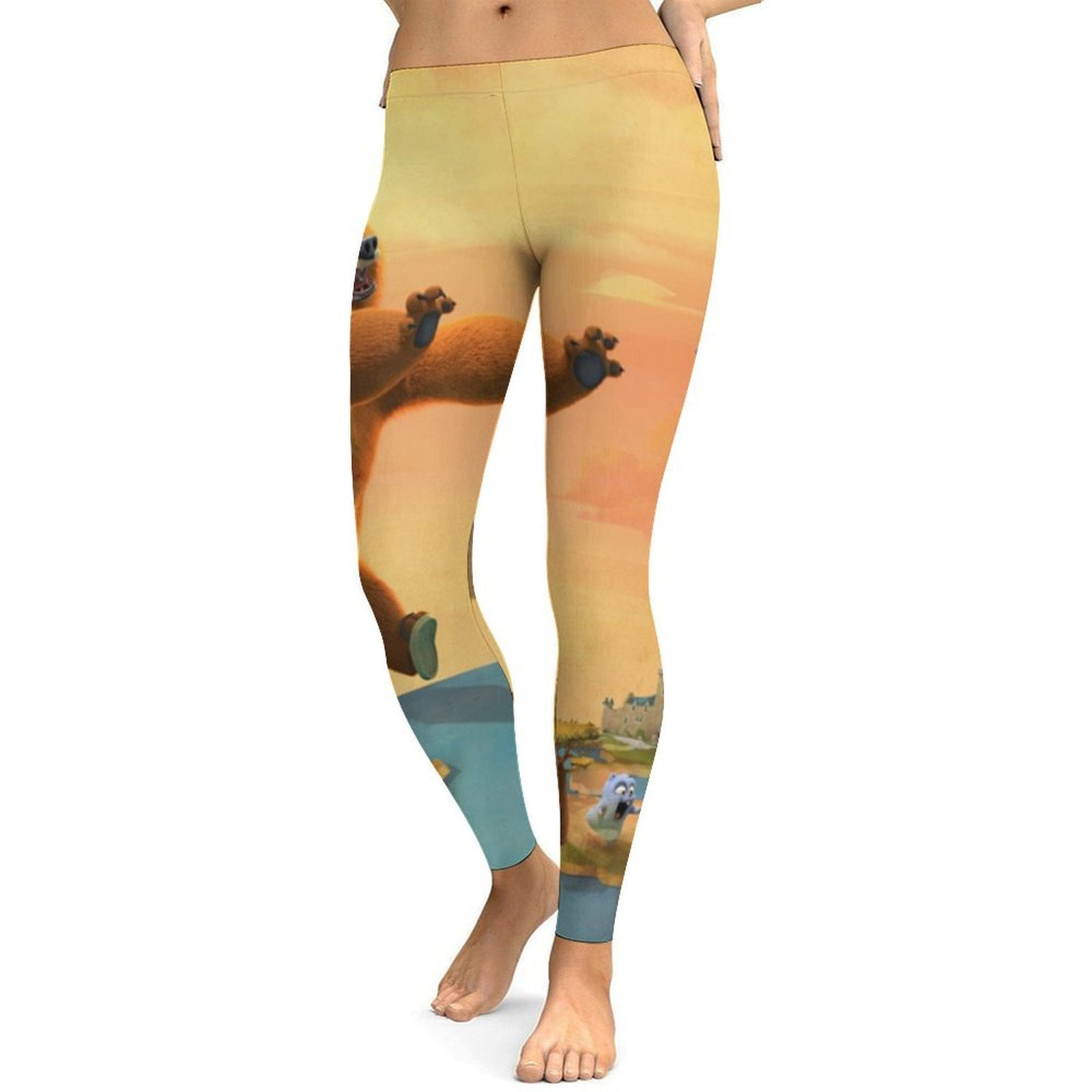 Grizzy And The Lemmings Women's Yoga Pants High Waisted Tummy Control ...