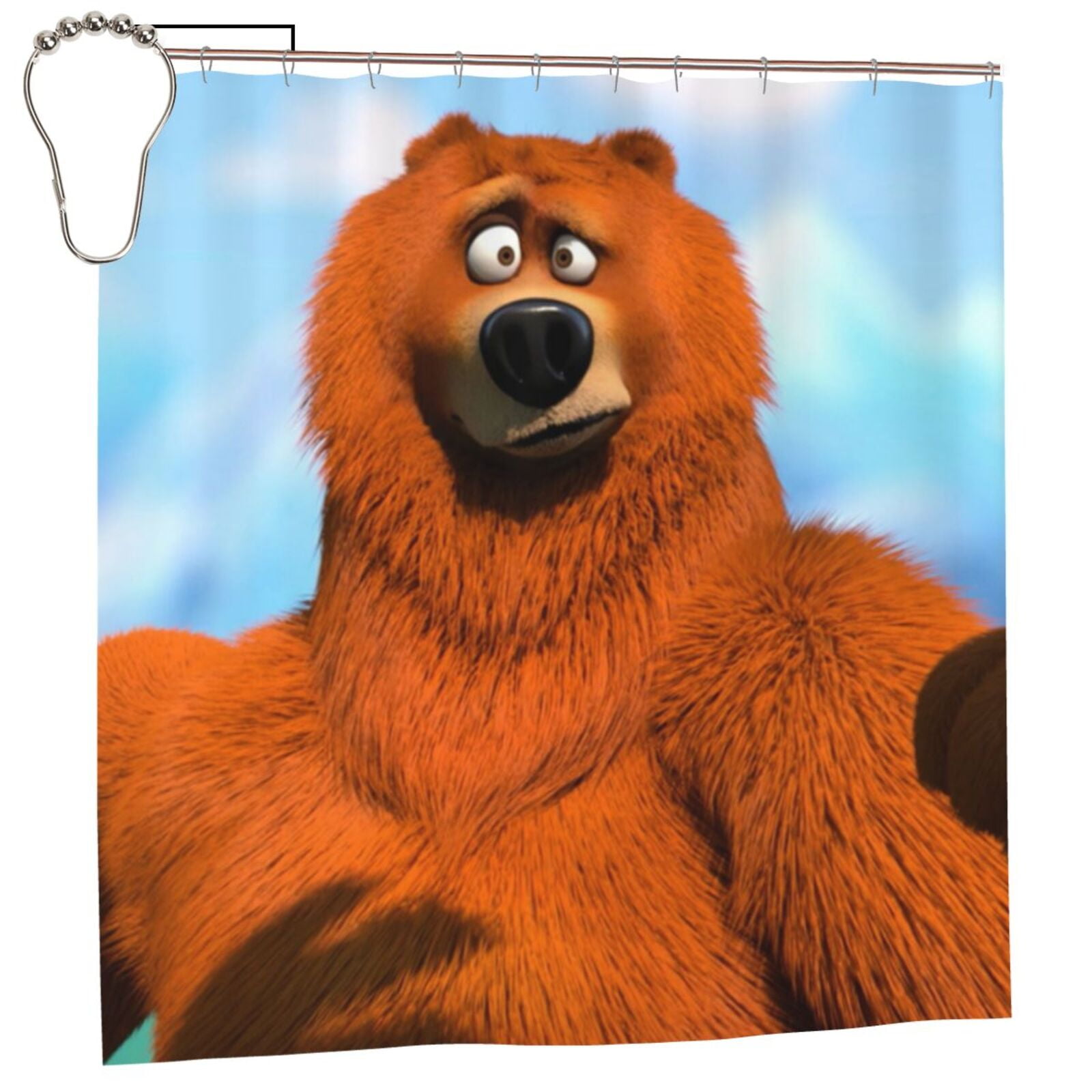 Grizzy And the Lemmings Cartoon 1 Shower Curtain Waterproof Polyester Fabric Decor Bathroom Bath ...