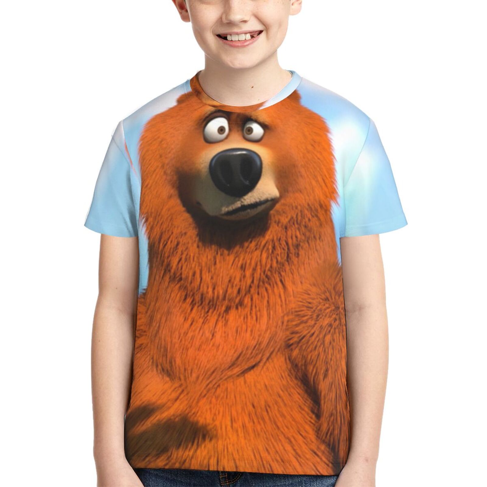 Grizzy And the Lemmings Cartoon 1 Teen T Shirts Unisex Crewneck Short ...