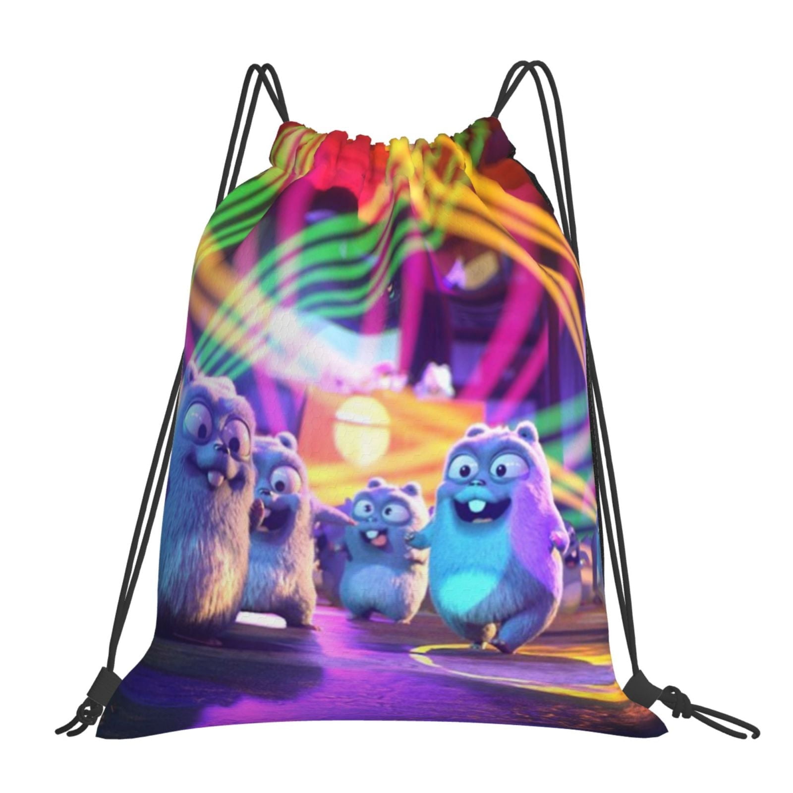 Grizzy And the Lemmings Cartoon Drawstring Bags Gym Sport String Bag ...