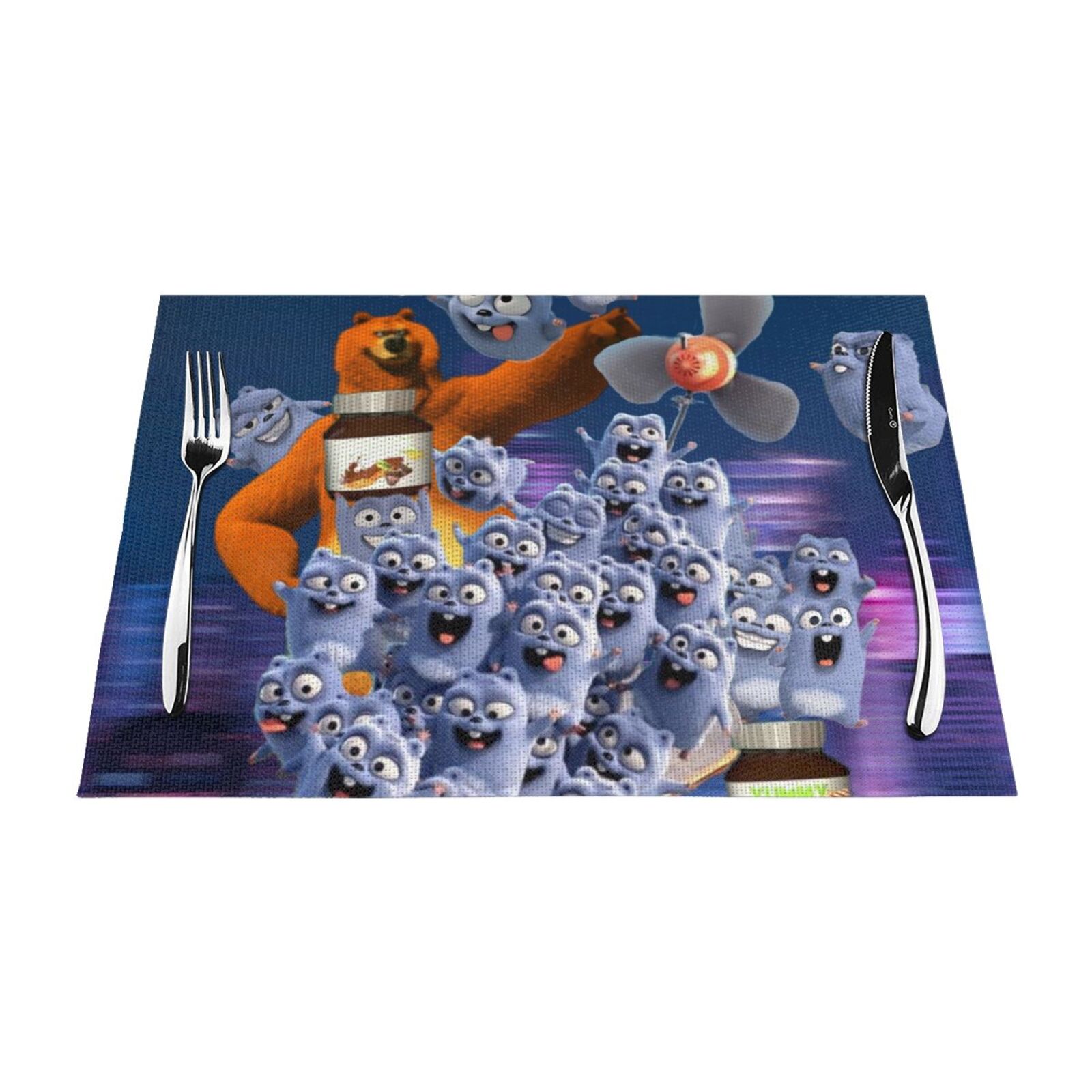 Grizzy And the Lemmings Woven Placemats For Kitchen Dining Table ...