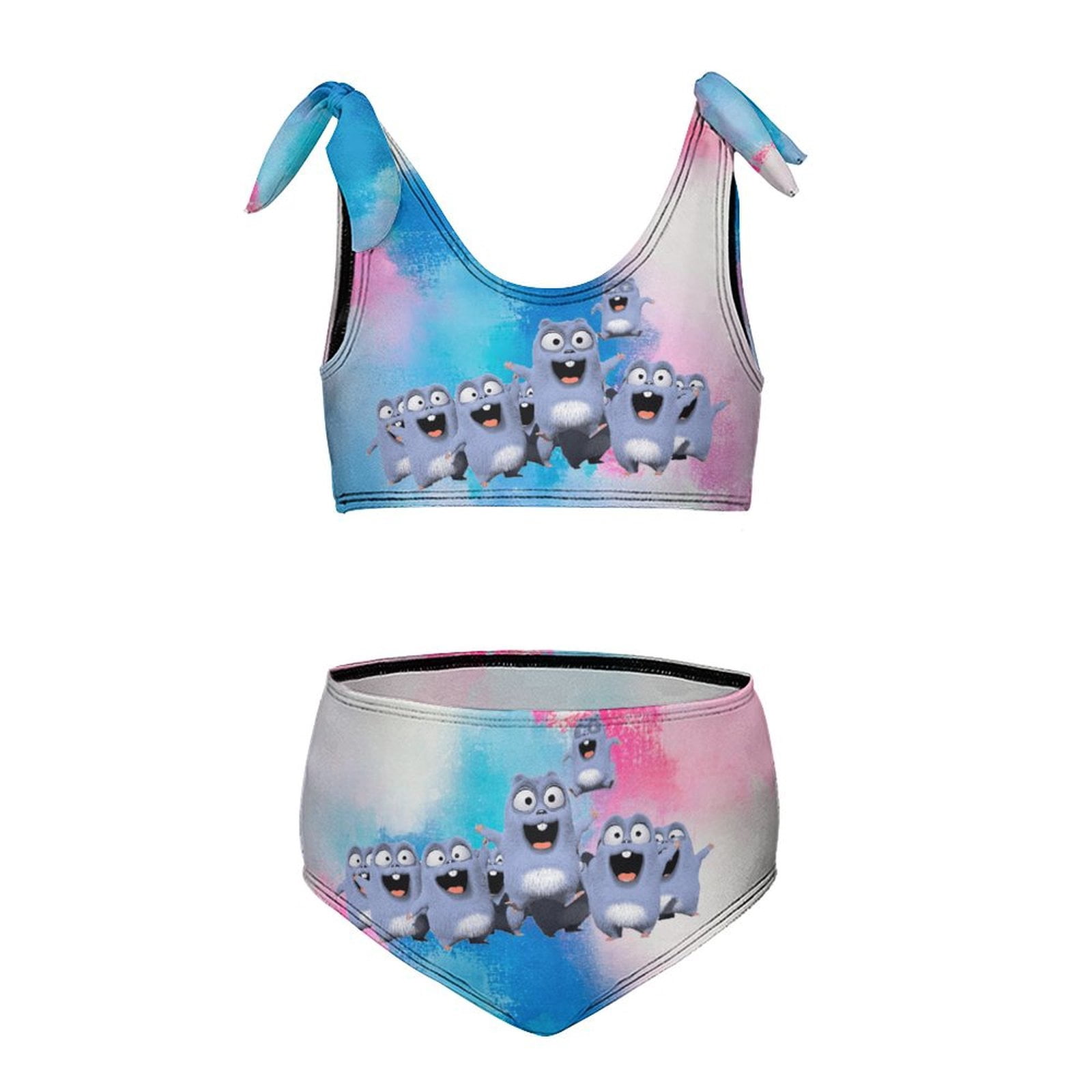Grizzy Blue-Gray Grizzy And The Lemmings Kid's Swimwear Two Piece ...