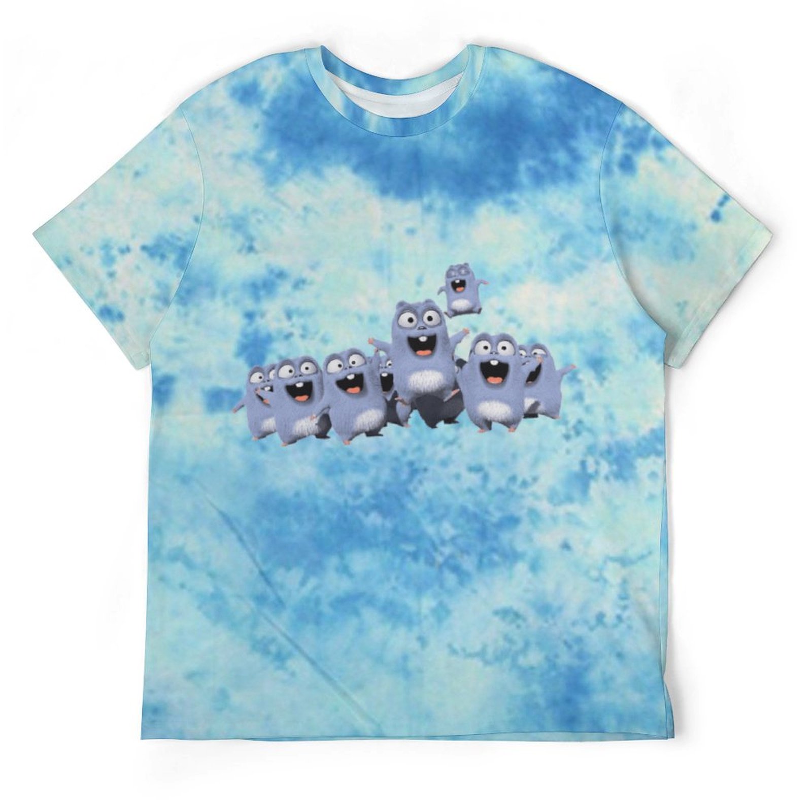 Grizzy Blue-Gray Grizzy And The Lemmings Unisex Short-sleeve Shirt For ...