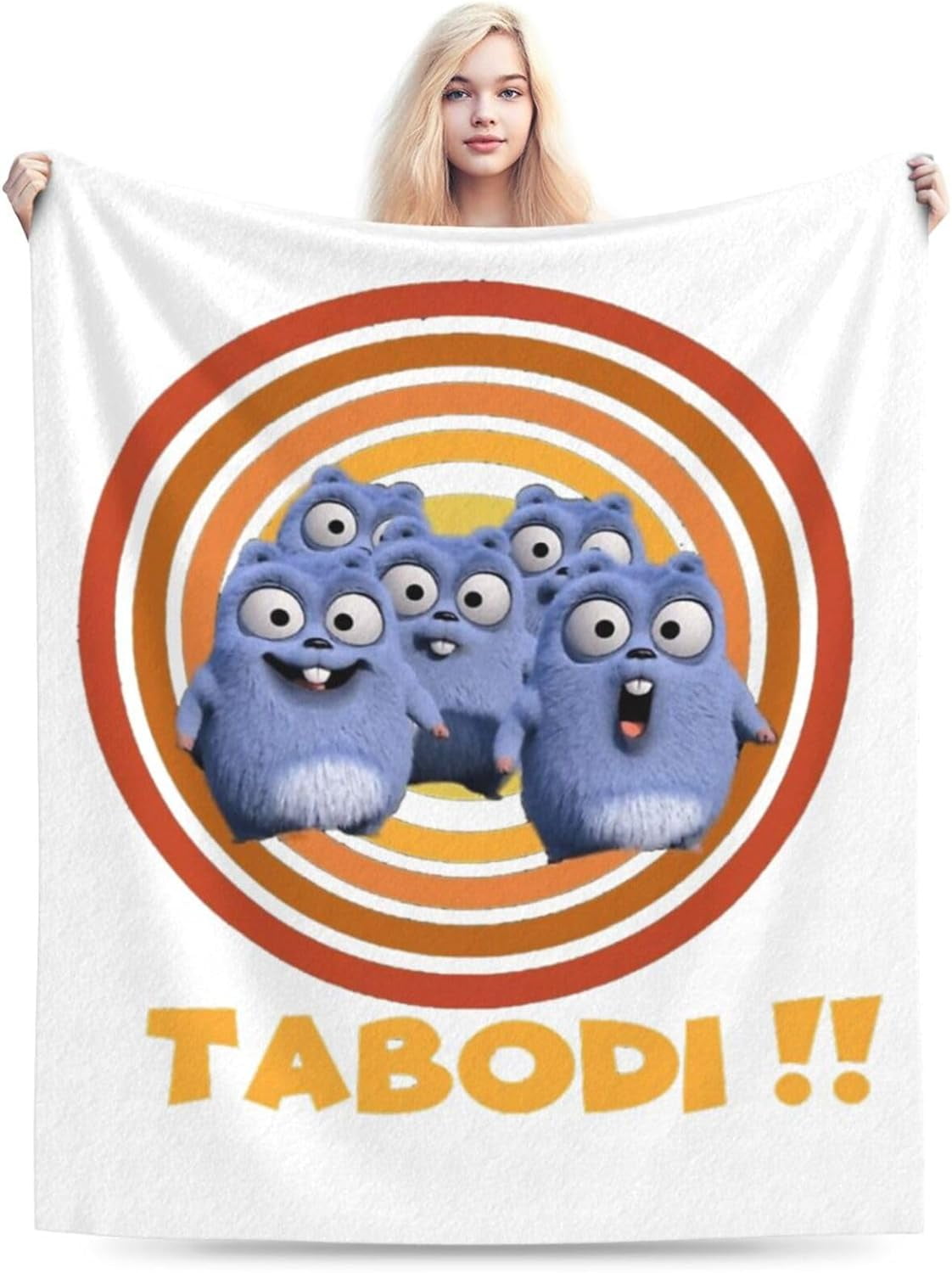 Grizzy Cartoon Bear And The Lemmings Blanket All Season Throw Blanket ...