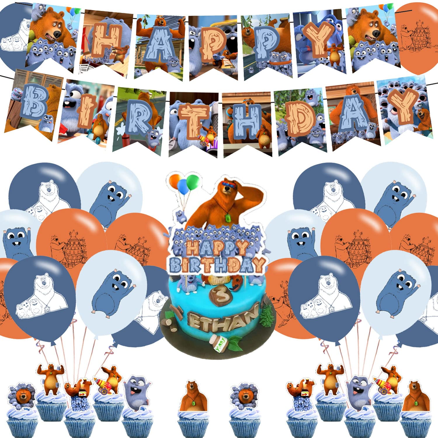 Grizzy and the Lemmings Birthday Party Decorations,Cartoon Grizzy Party ...