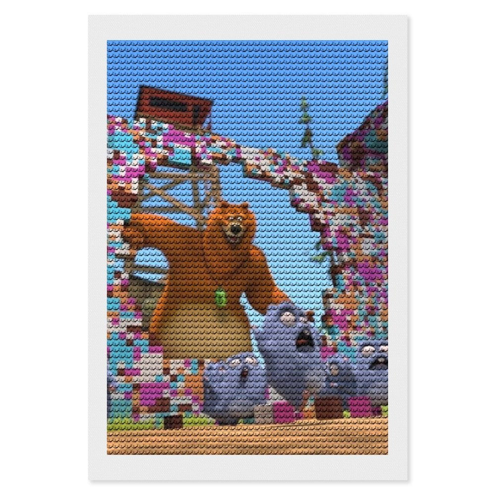 Grizzy and the Lemming Diamond Art Kits DIY 5D Anime Painting by Number ...