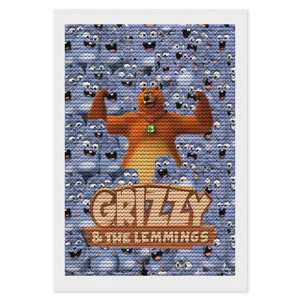Grizzy and the Lemming Diamond Art Kits DIY 5D Anime Painting by Number ...