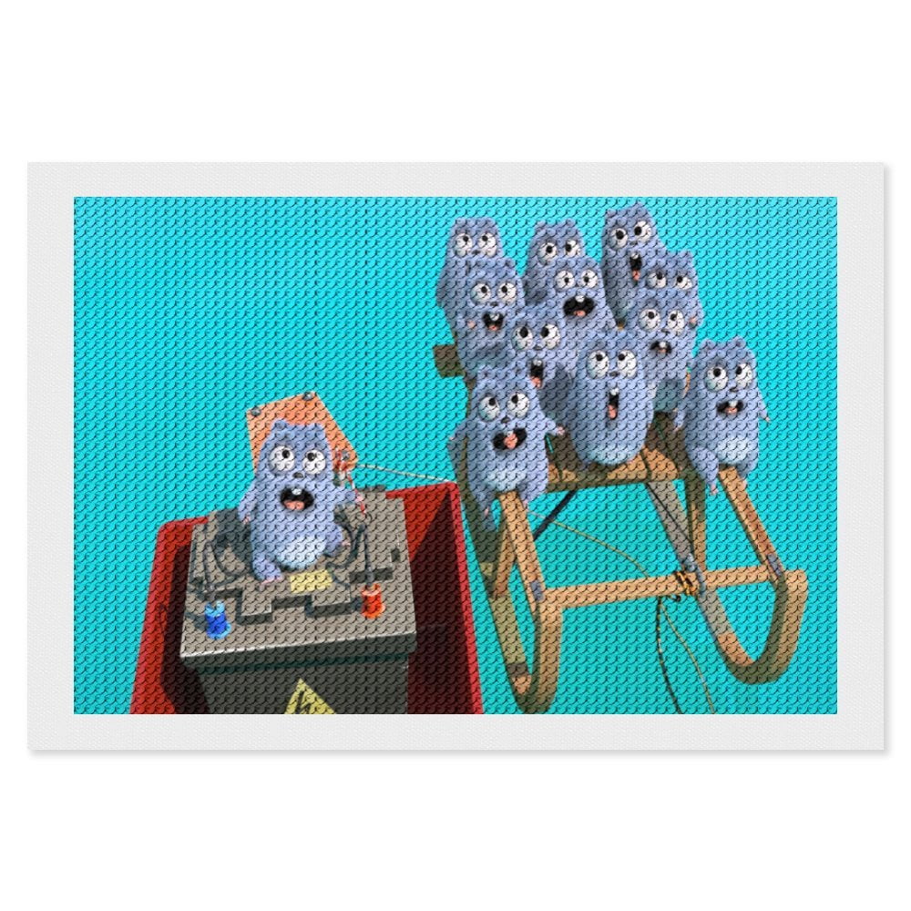 Grizzy and the Lemming Diamond Art Kits DIY 5D Anime Painting by Number ...