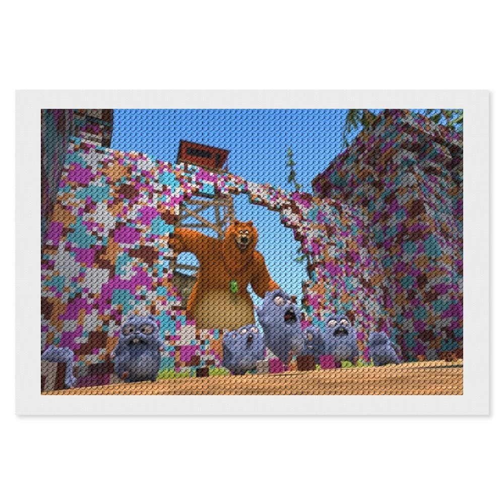 Grizzy and the Lemming Diamond Art Kits DIY 5D Anime Painting by Number ...