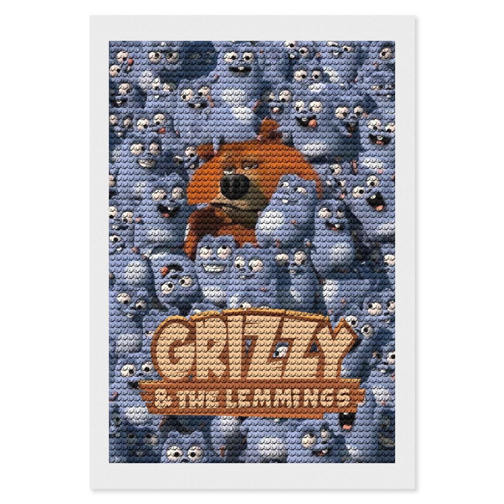 Grizzy and the Lemming Diamond Art Kits DIY 5D Anime Painting by Number ...