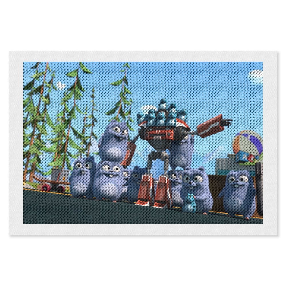 Grizzy and the Lemming Diamond Art Kits DIY 5D Anime Painting by Number ...