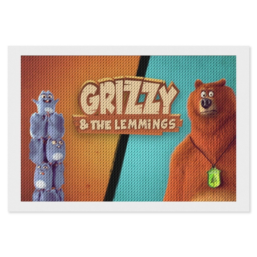 Grizzy and the Lemming Diamond Art Kits DIY 5D Anime Painting by Number ...