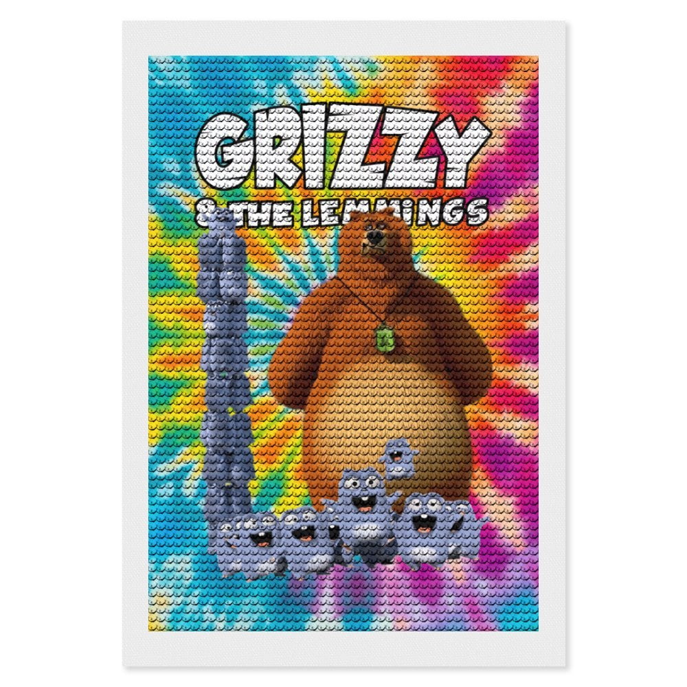 Grizzy and the Lemming Diamond Art Kits DIY 5D Anime Painting by Number ...