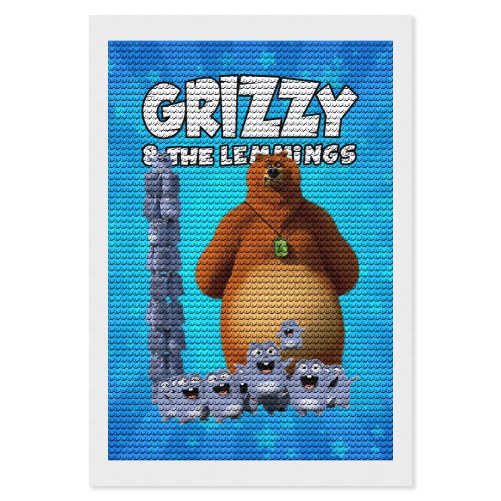 Grizzy and the Lemming Diamond Art Kits DIY 5D Anime Painting by Number ...